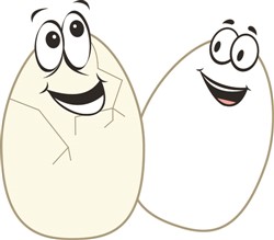 Two Eggs Vector Illustration | AnnTheGran.com