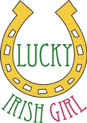 Lucky Irish Girl Vector Illustration | AnnTheGran.com