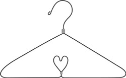 Heart Hanger Vector Illustration | AnnTheGran.com
