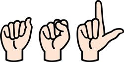 Sign Language Vector Illustration | AnnTheGran.com
