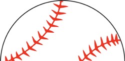 Half Baseball SVG file - SVG cut files.com | AnnTheGran.com