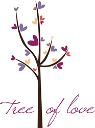 Tree of Love Vector Illustration | AnnTheGran.com