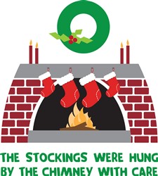 Stockings Were Hung Vector Illustration | AnnTheGran.com