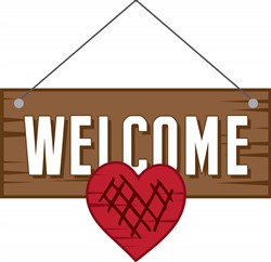 Welcome Board Vector Illustration | AnnTheGran.com