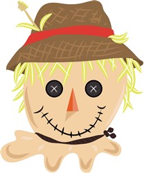Scarecrow Head Vector Illustration | AnnTheGran.com