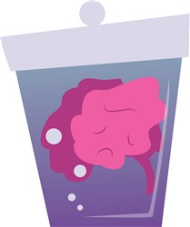 Brain Jar Vector Illustration | AnnTheGran.com