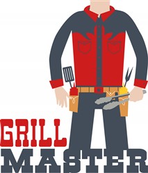 Grill Master Vector Illustration | AnnTheGran.com