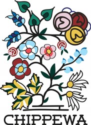 Chippewa Floral Vector Illustration | AnnTheGran.com