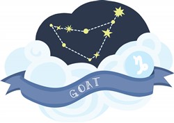 Goat Constellation Vector Illustration | AnnTheGran.com