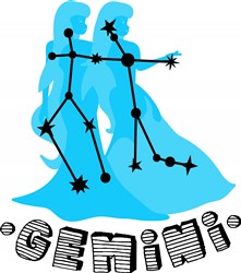 Gemini Vector Illustration | AnnTheGran.com
