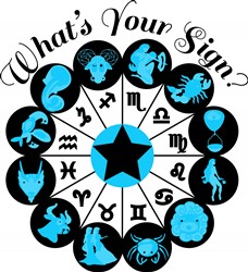 Whats Your Sign Vector Illustration | AnnTheGran.com