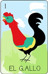 El Gallo Rooster Vector Illustration | AnnTheGran.com