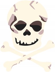 Skull & Cross Bones Vector Illustration | AnnTheGran.com