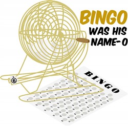 Bingo Was His Name-o Vector Illustration | AnnTheGran.com