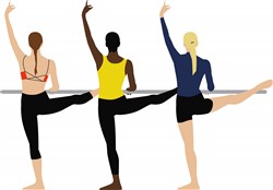 Ballet Barre Vector Illustration | AnnTheGran.com