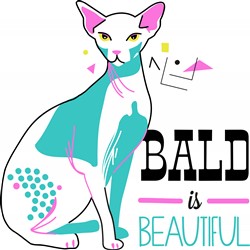 Bald Is Beautiful Vector Illustration | AnnTheGran.com