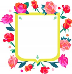 Rose Crest Vector Illustration | AnnTheGran.com