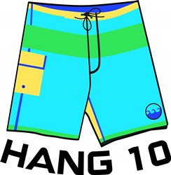 Hang 10 Vector Illustration | AnnTheGran.com