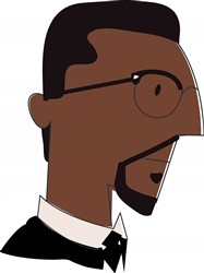 Malcolm X Vector Illustration | AnnTheGran.com