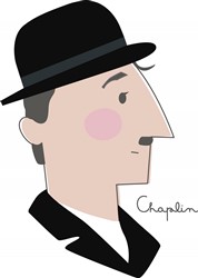 Charlie Chaplin Vector Illustration | AnnTheGran.com