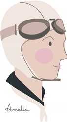 Amelia Earhart Vector Illustration | AnnTheGran.com