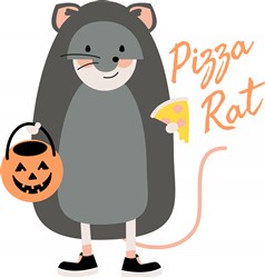 Pizza Rat Vector Illustration | AnnTheGran.com