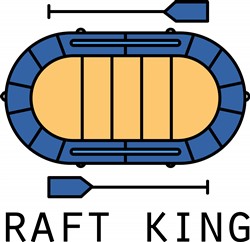Raft King Vector Illustration | AnnTheGran.com