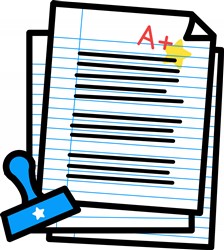 A+ Paper Vector Illustration | AnnTheGran.com