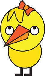 Little Chicken Vector Illustration | AnnTheGran.com