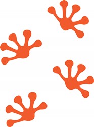 Gecko Tracks Vector Illustration | AnnTheGran.com