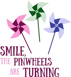 Smile Pinwheels Vector Illustration | AnnTheGran.com