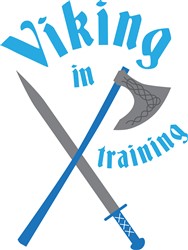 Viking In Training Vector Illustration | AnnTheGran.com