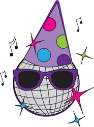 Disco Party Ball Vector Illustration | AnnTheGran.com