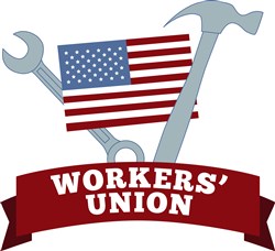 Workers Union Flag Vector Illustration | AnnTheGran.com