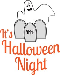 Its Halloween Night Vector Illustration | AnnTheGran.com