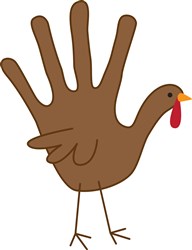 Turkey Handprint Vector Illustration | AnnTheGran.com