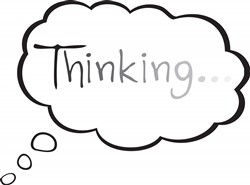 Thinking Bubble Vector Illustration | AnnTheGran.com