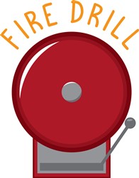 Fire Drill Vector Illustration | AnnTheGran.com