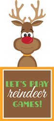 Reindeer Games Vector Illustration | AnnTheGran.com