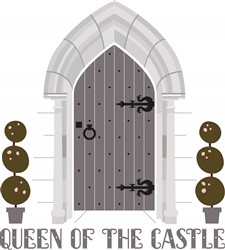 Castle Door Vector Illustration | AnnTheGran.com