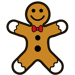 Gingerbread Man SVG file - SVG cut files.com | AnnTheGran.com