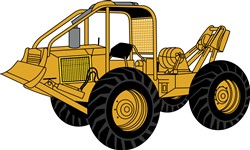 Skidder Vector Illustration | AnnTheGran.com