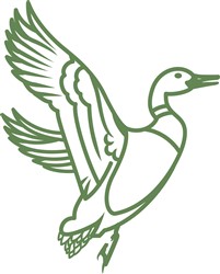 Duck Outline Vector Illustration | AnnTheGran.com