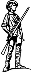 Minuteman Outline Vector Illustration | AnnTheGran.com