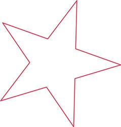 Star Outline Vector Illustration | AnnTheGran.com