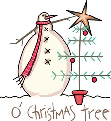 O CHRISTMAS TREE Vector Illustration | AnnTheGran.com