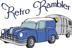 Retro Rambler Vector Illustration | AnnTheGran.com
