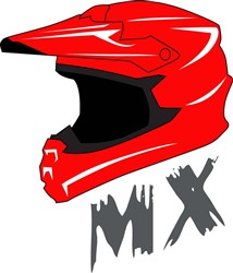 Mx Helmet Vector Illustration | AnnTheGran.com