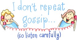 GOSSIP Vector Illustration | AnnTheGran.com