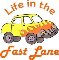 LIFE IN THE FAST LANE Vector Illustration | AnnTheGran.com